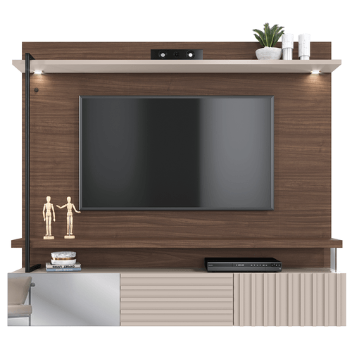 Painel para TV até 70'', 3 Portas, 2 Prateleiras - Atalaia - Novo Mundo