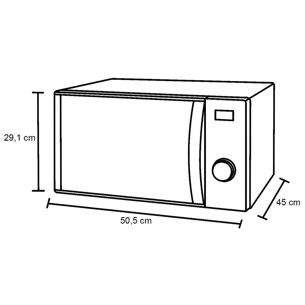 Micro-ondas LG 30 Litros com Grill, Vidro Espelhado - MH-7093RA - Novo ...