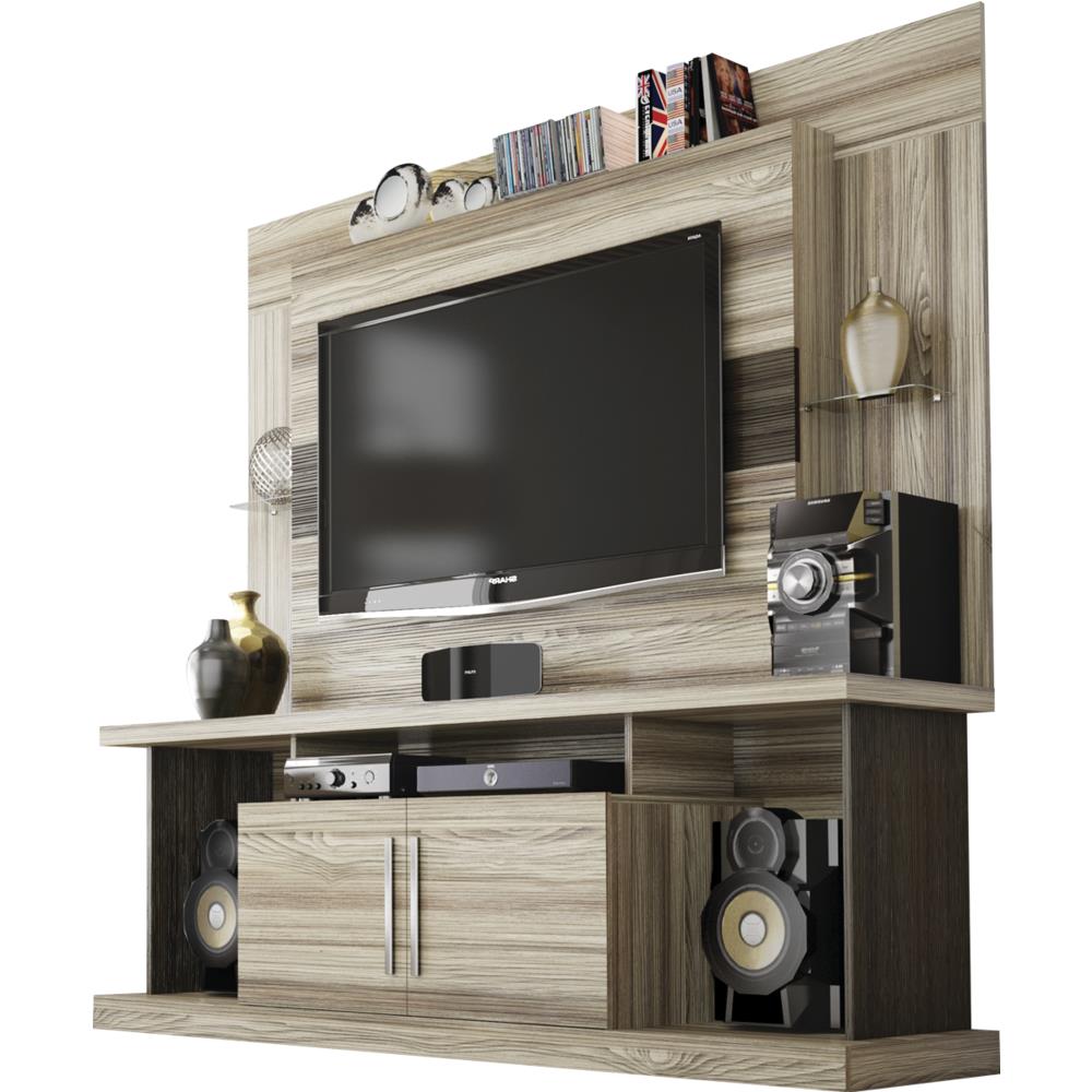 Rack com Painel em MDP e MDF - Caemmun Duo - Novo Mundo