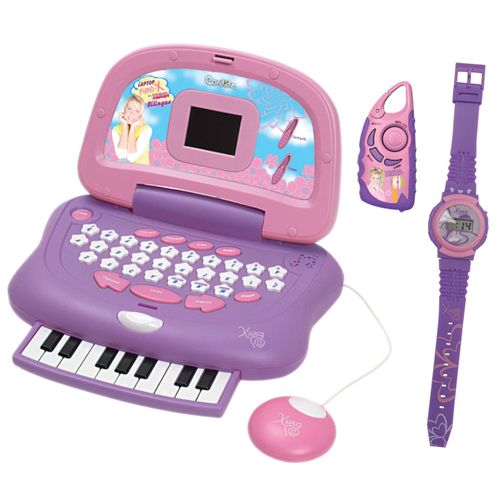 Laptop da Xuxa - Kit Piano + Rádio + Relógio - Candide - Novo Mundo
